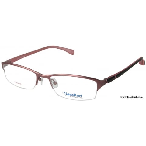LensKart Titanium Ultra Light LK308 Matte Pink C5 Eyeglasses at Best ...