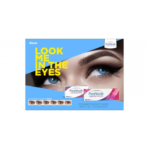 Shop Online Ciba Vision Freshlook Colorblends Blue Color Lenses (2 ...