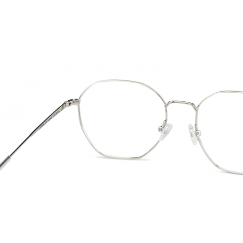 Shop online for Silver Silver Transparent Full Rim Hexagonal John ...