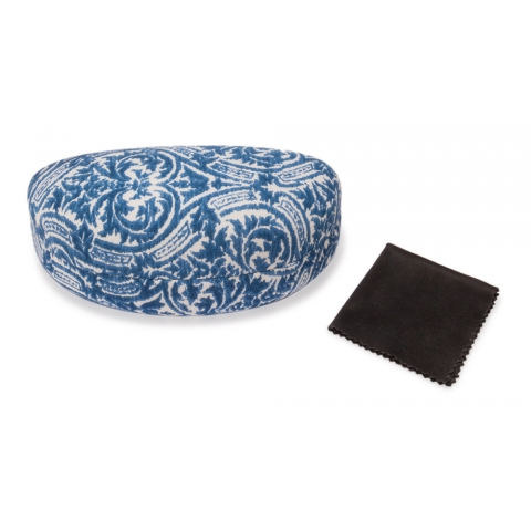 Buy Lenskart Abstract Blue Sunglass Case (CONTENTS: One Case,One Selvet)