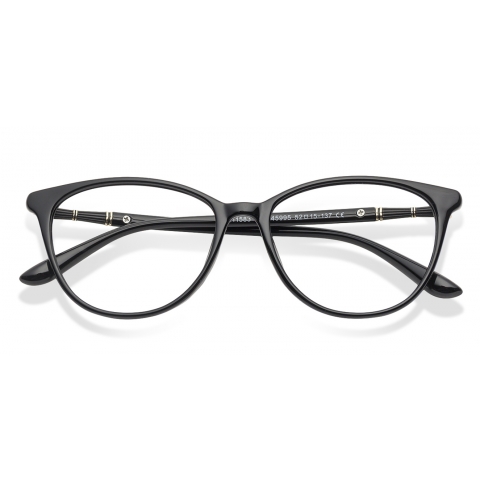 BlackFull Rim Cat Eye Lenskart Air Classic LA E11583-C2 Eyeglasses ...