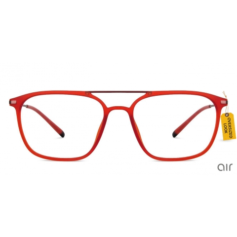 Buy Matte Orange Brown Full Rim Square Lenskart AIR Signia LA E13069-C3 ...