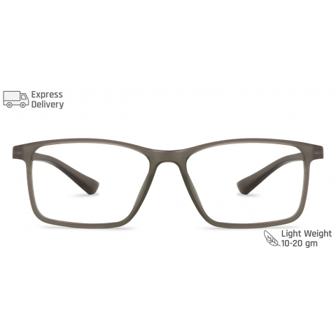 Blue Block Phone & Computer Glasses: Matte Grey Transparent Full Rim ...