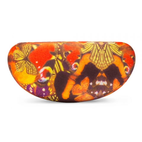 Lenskart Butterfly Orange Sunglass Case (CONTENTS: One Case,One Selvet ...