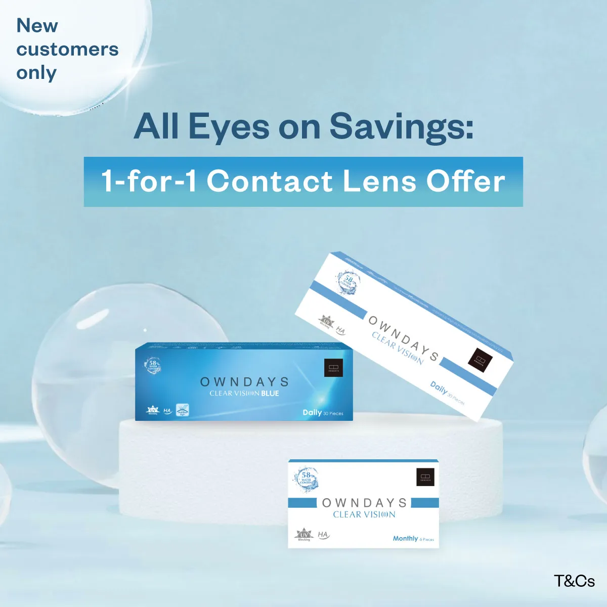 1-for-1 Contact Lens Offer