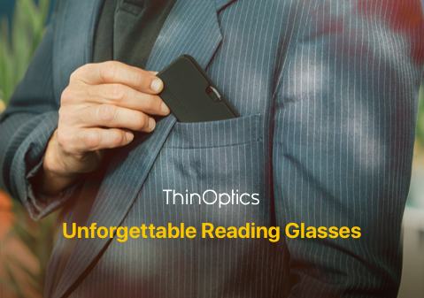 ThinOptics Reading Glasses With Case Black (Only For +2.50 Power ...